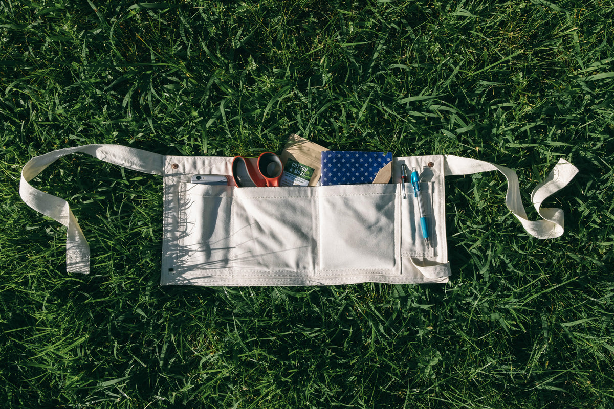Organic Cotton Garden Utility Apron | Made in the USA - Cotton & Moss